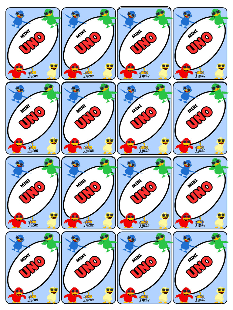 Mini Uno - PDF Personalizado | PDF