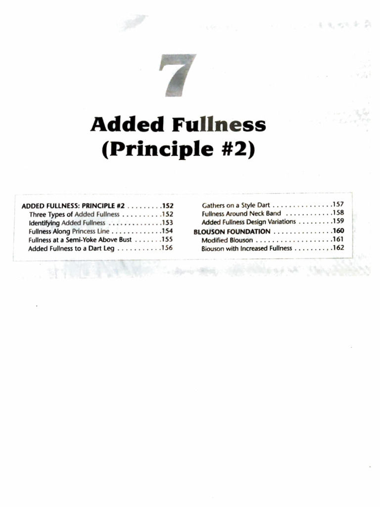 Added Fullness in Garment Design | PDF | Seam (Sewing) | Textiles