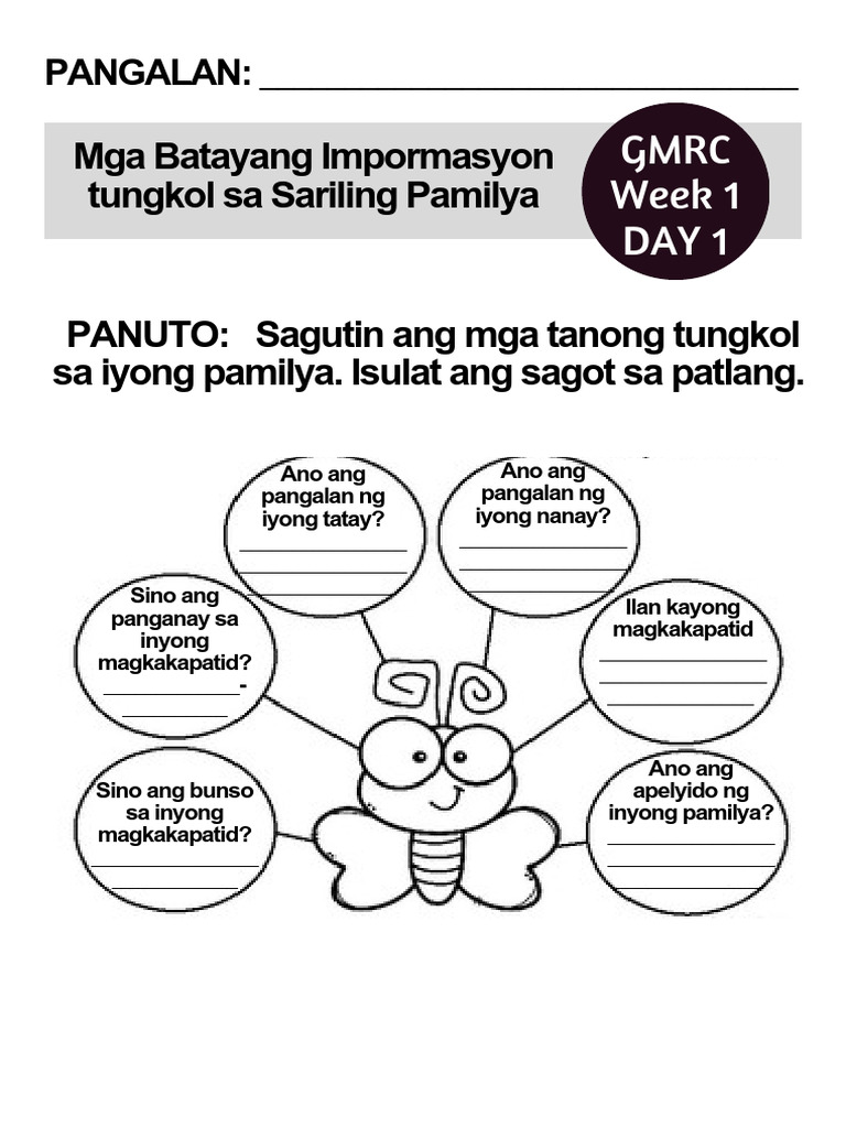 Grade 2 GMRC Week 1 | PDF