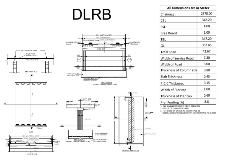 RCC Solid Slab and Pier Cap Design | PDF | Composite Material ...