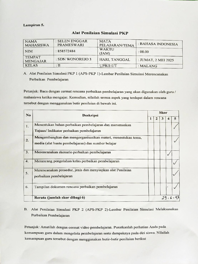 Apkg PKP Siklus 1 - Selen Enggar P | PDF