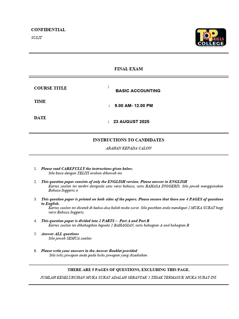 Basic Accounting | PDF | Debits And Credits | Expense