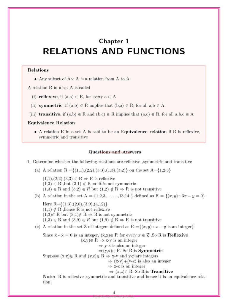 Understanding Relations and Functions | PDF | Mathematical Objects ...
