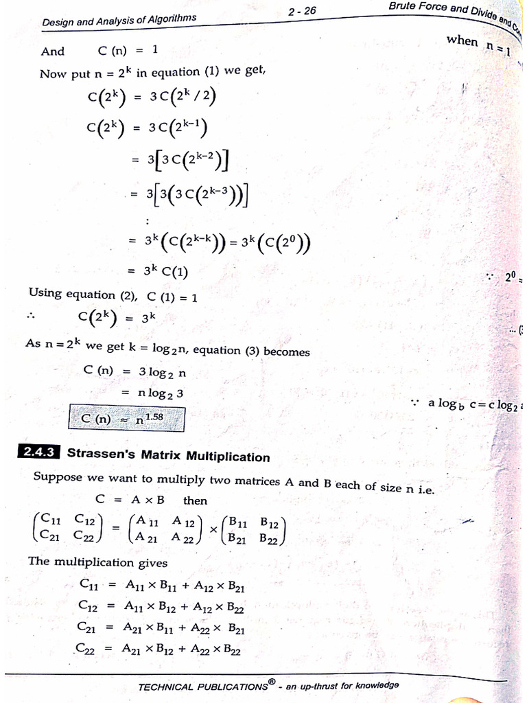 Strassen Matrix Multiplication | PDF