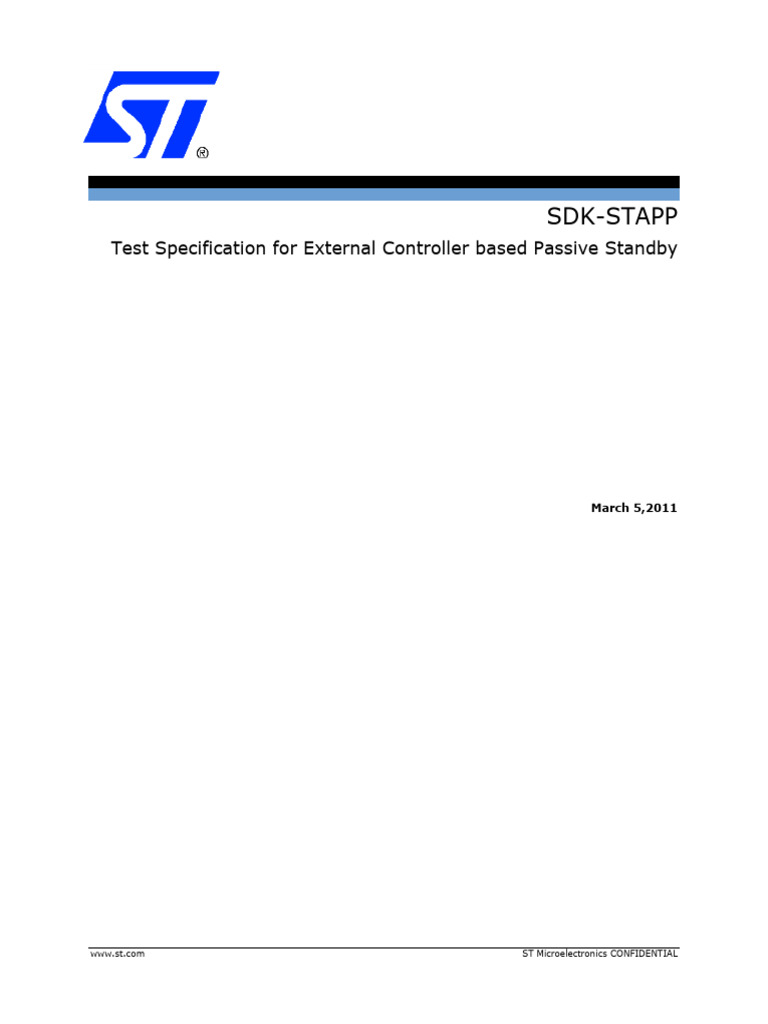 Passive Standby Test Spec for Controllers | PDF | Booting | Kernel ...