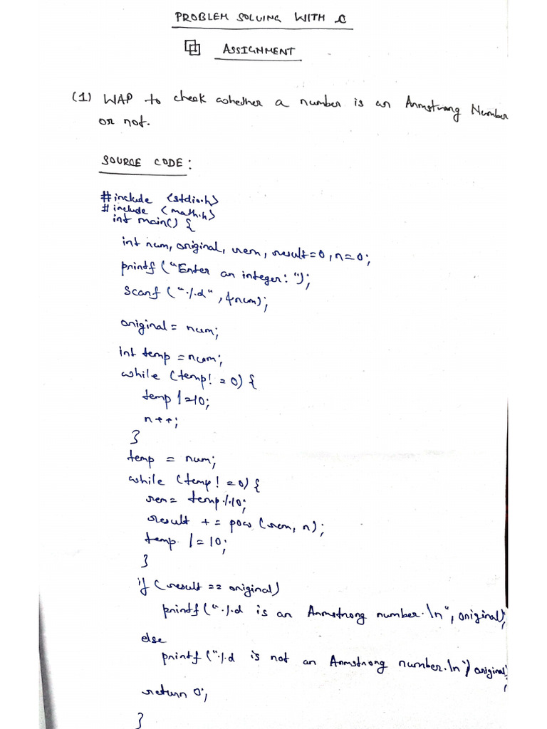 C Programming Assignment | PDF