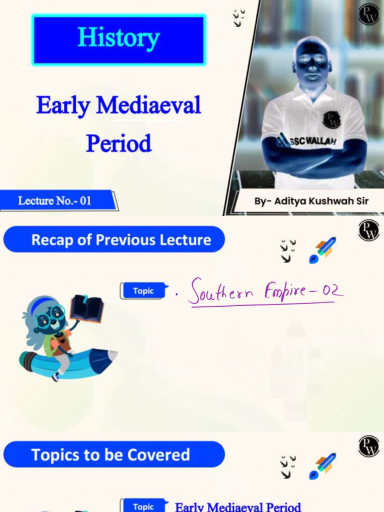 Early Medieval Period 01 - Class Notes | PDF