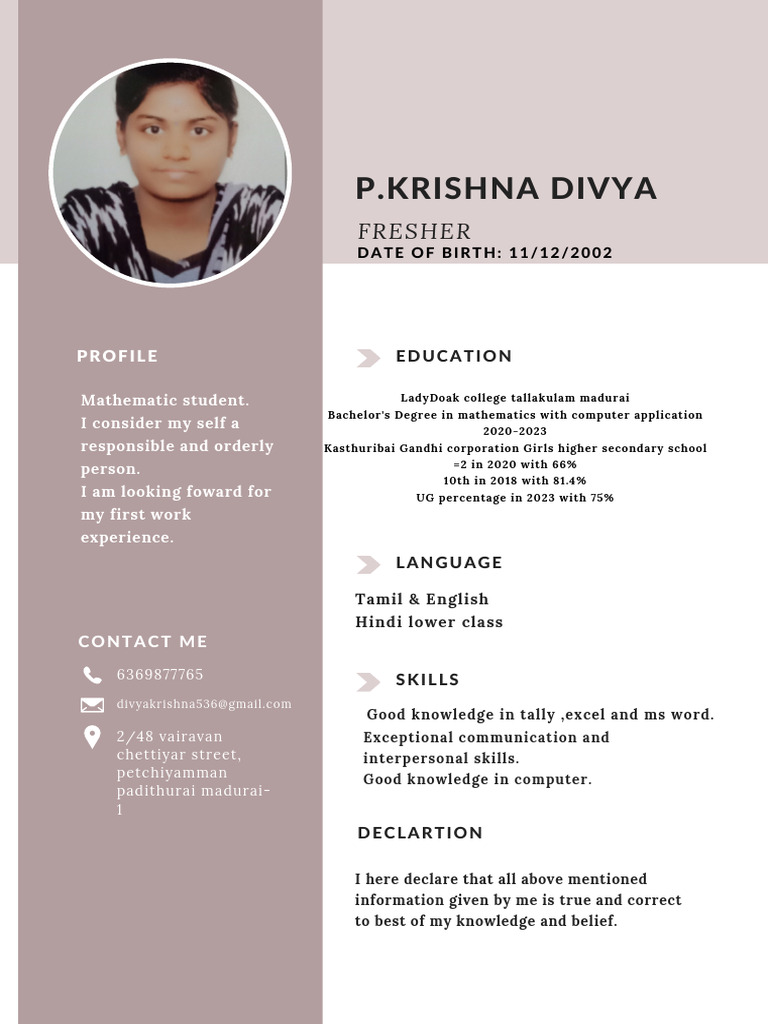 Mathematics Graduate Seeking First Job | PDF