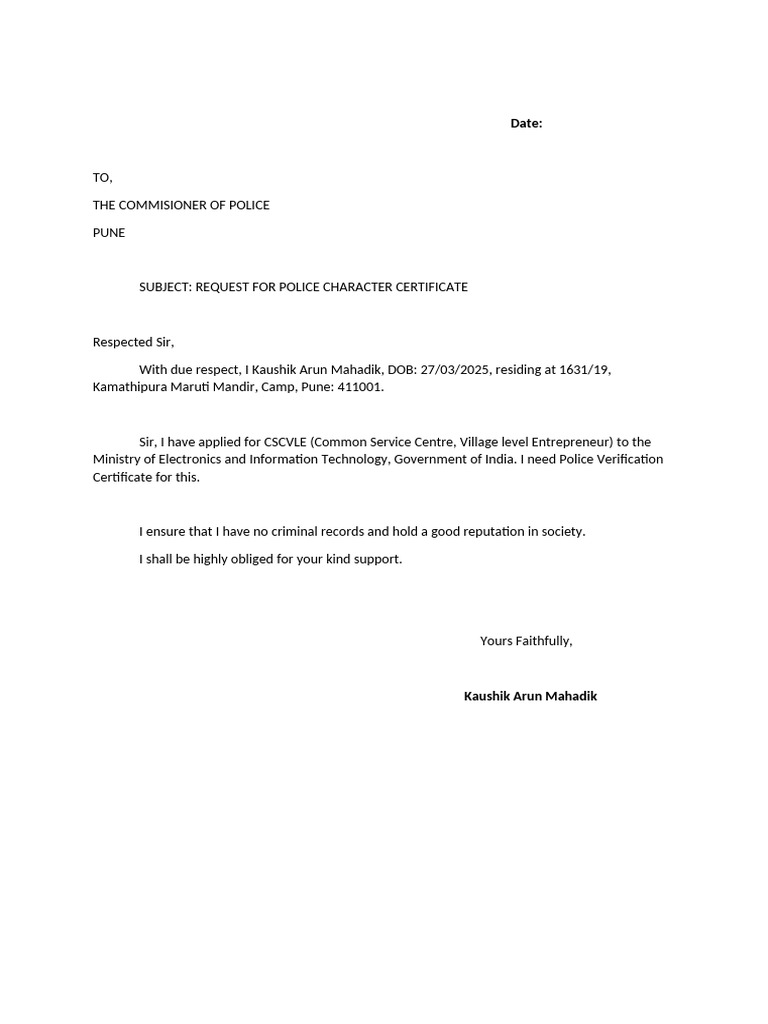 CSC Letter | PDF