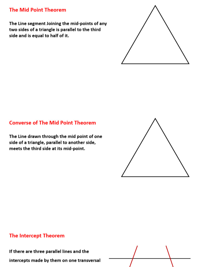 Mid Point Theorem | PDF