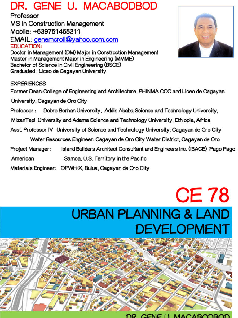 Urban Planning & Land Development Guide | PDF | Urban Planning | City