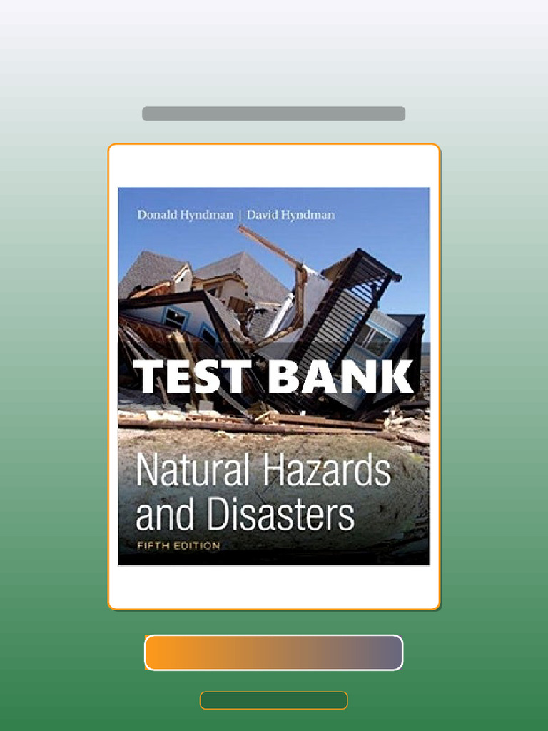 Complete Natural Hazards and Disasters 5th Edition Hyndman Ebook and ...