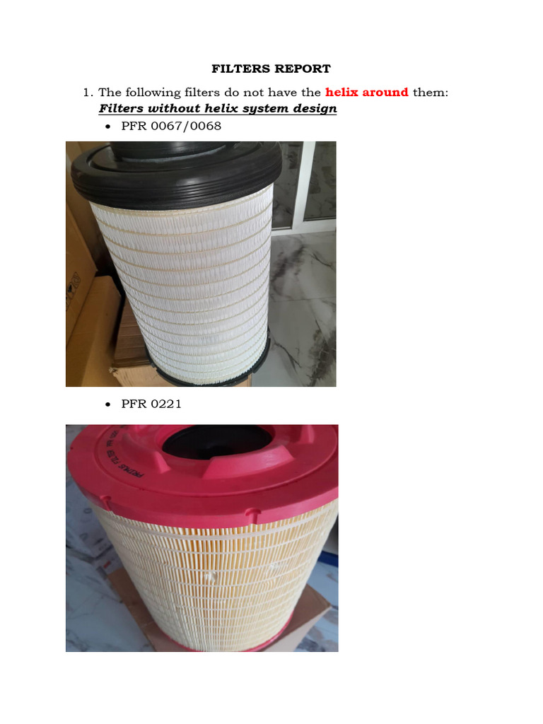 Filter Design Recommendations Report | PDF