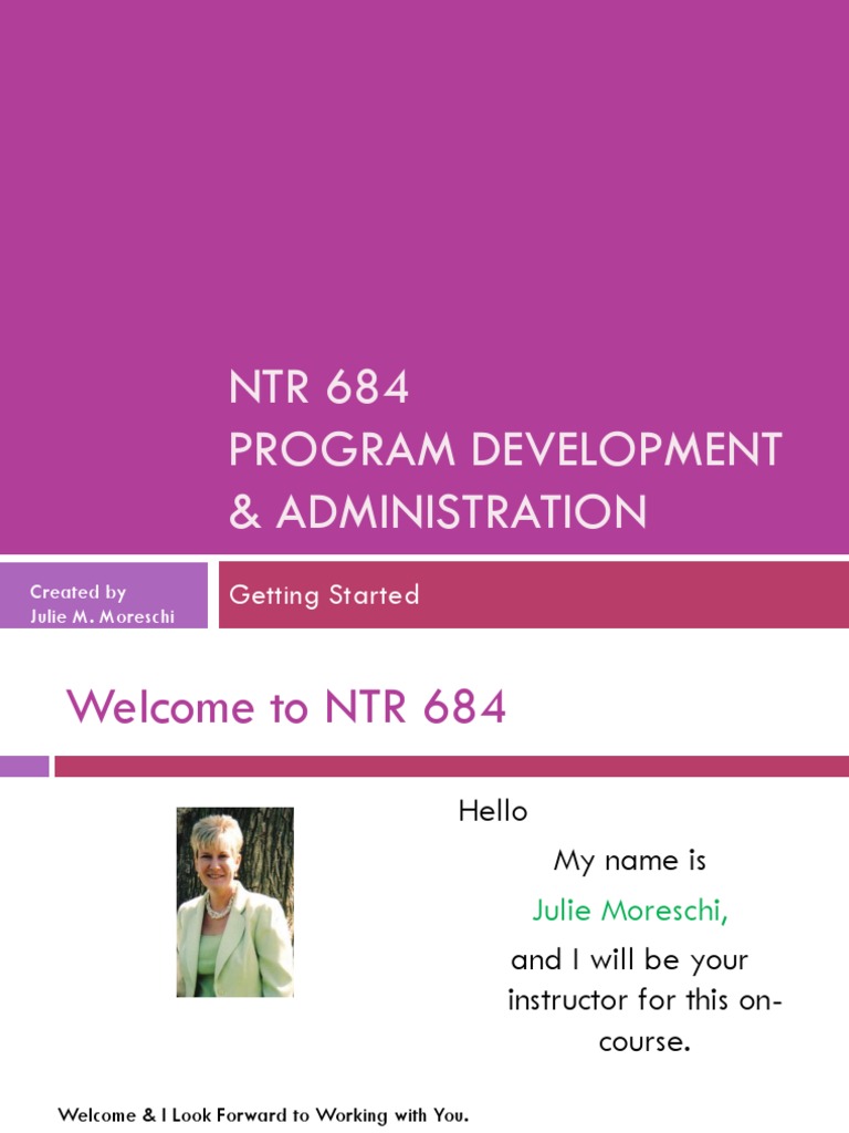 NTR 684 Executive Guide to Program Development | PDF