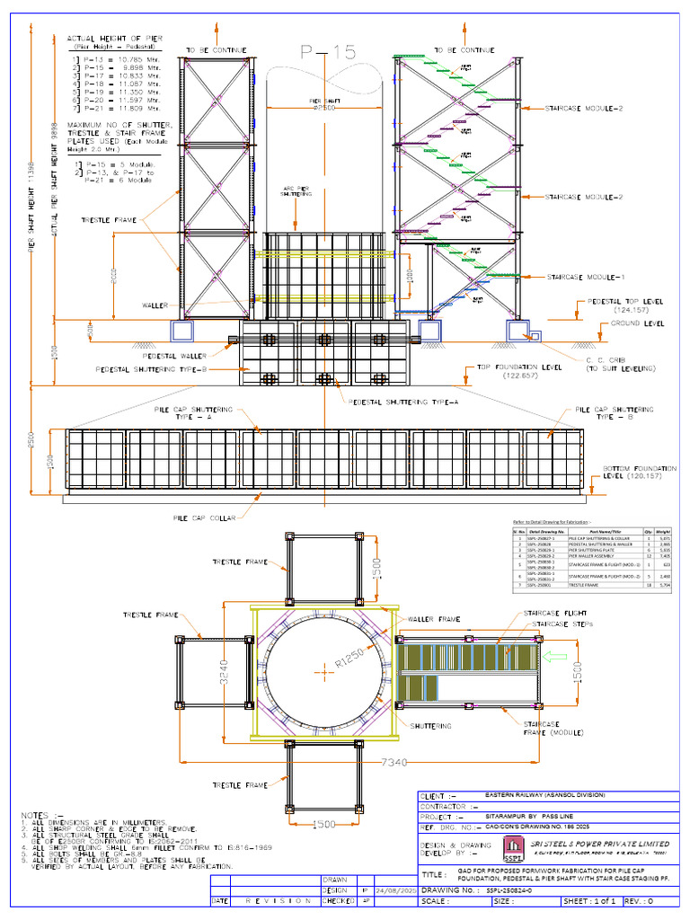 Detailed Fabrication Drawings for Railway Structures | PDF | Building ...