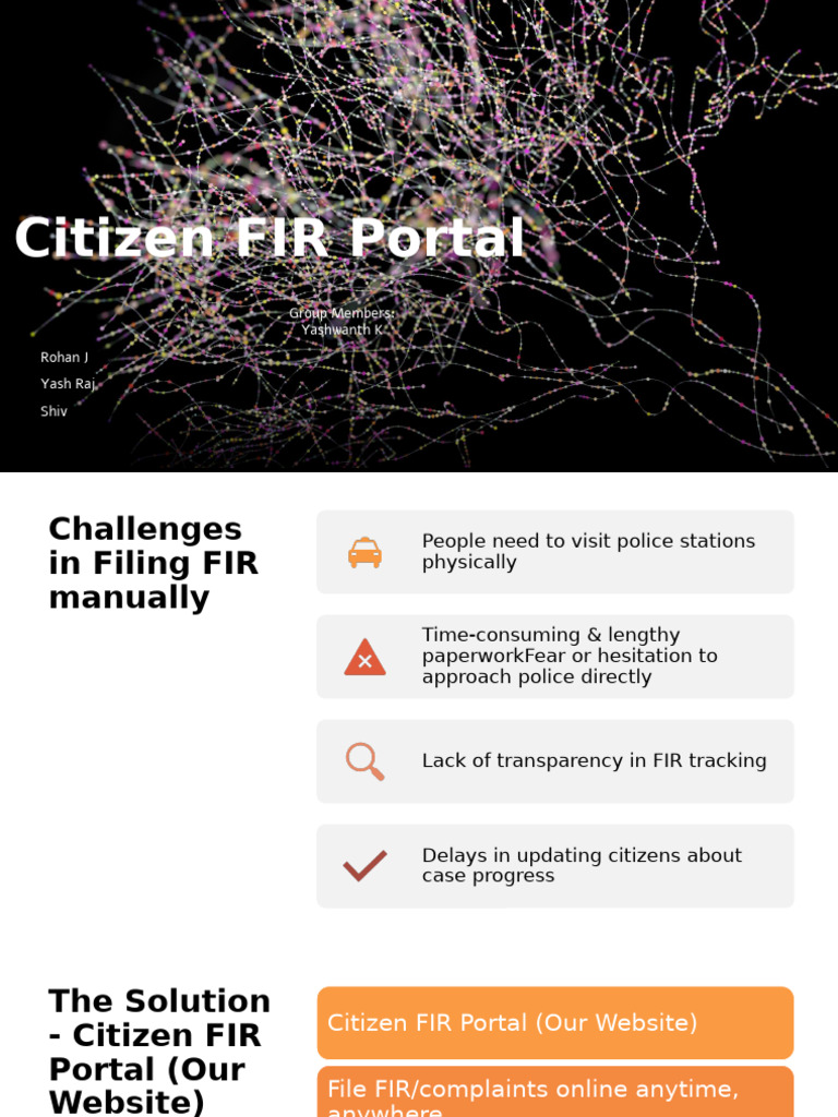 Citizen FIR Portal Overview | PDF