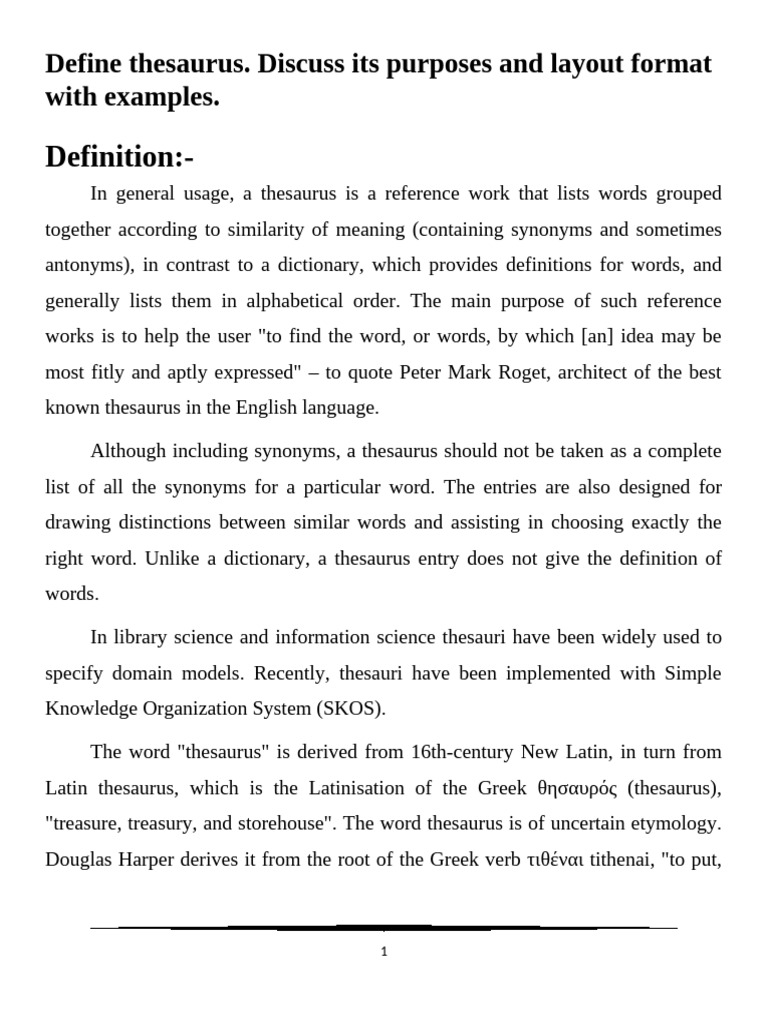 Understanding Thesaurus Functions | PDF | Lexicology | Semantics