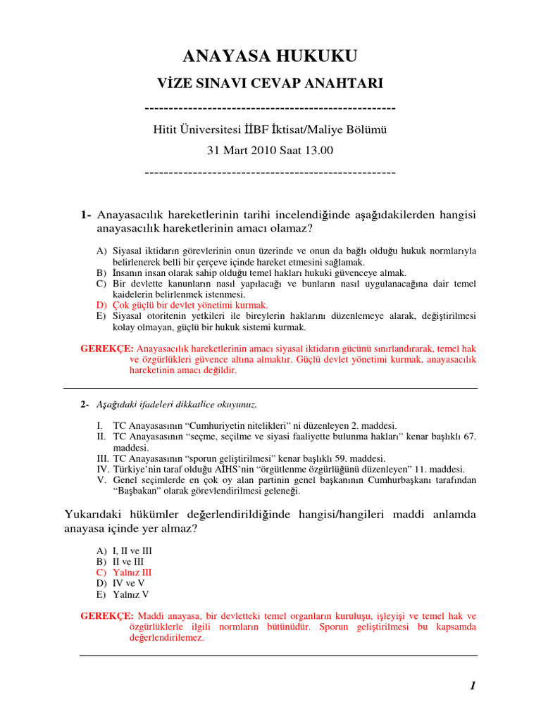 AYH 2010B Vize | PDF