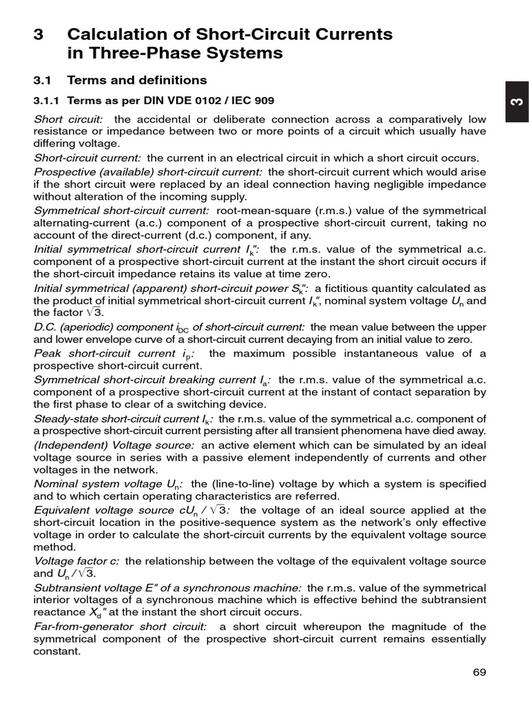 Short-Circuit Current Calculations Guide | PDF | Electrical Impedance ...