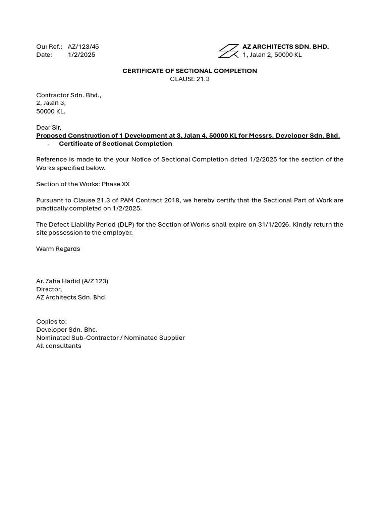 10 Sectional Completion | PDF