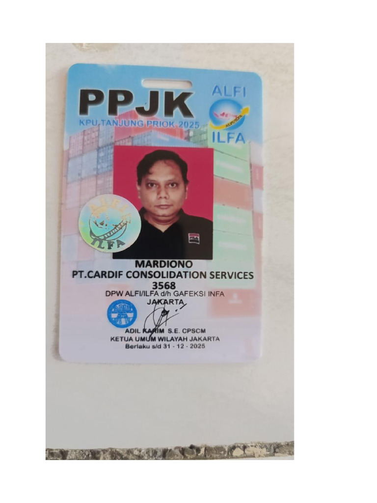 Id Card Pak Hari Dan Martin | PDF