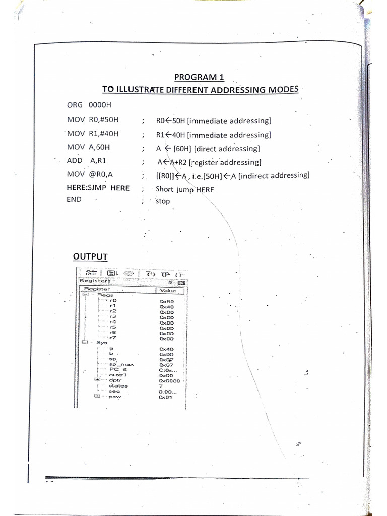 Assembly Language Program | PDF