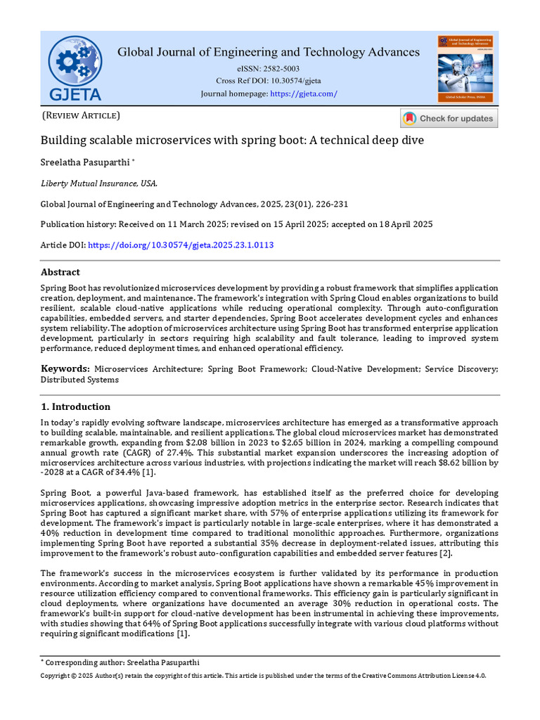 Spring Boot Microservices Guide | PDF | Cloud Computing | Scalability