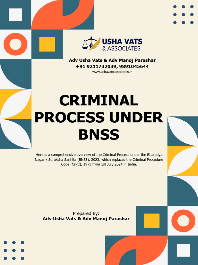 Criminal Process Overview: BNSS 2023 | PDF | Acquittal | Arrest