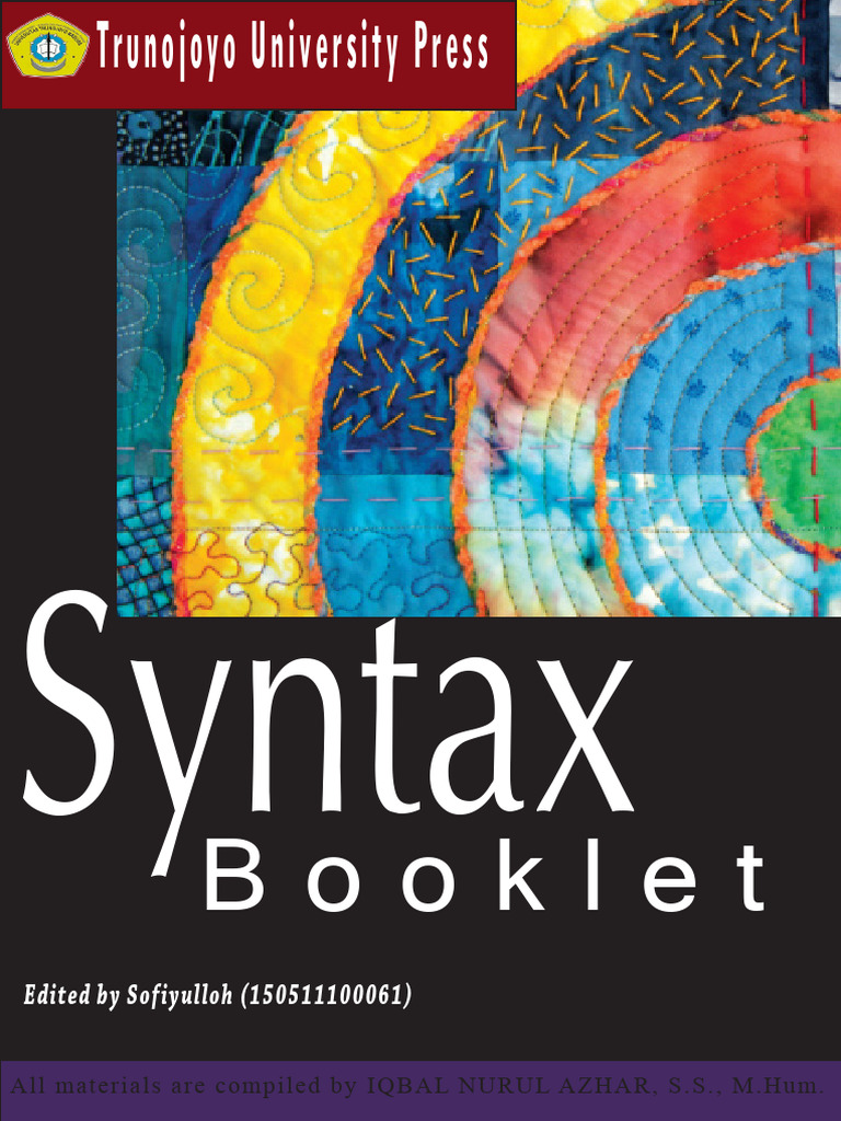 Syntax Summary Report PDF | PDF | Adverb | Part Of Speech