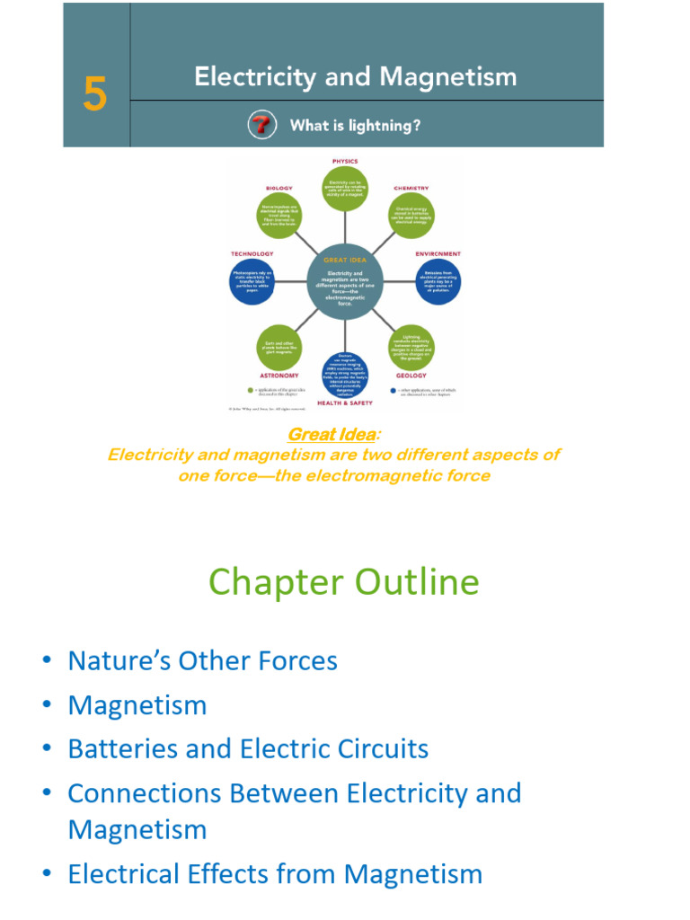 ch05 Electricity and Magnetism 2 | PDF | Electricity | Magnetic Field