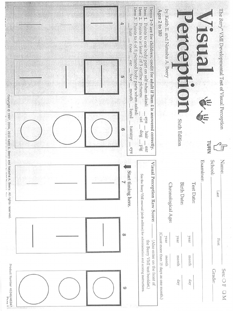 Beery VMI VP-1 | PDF