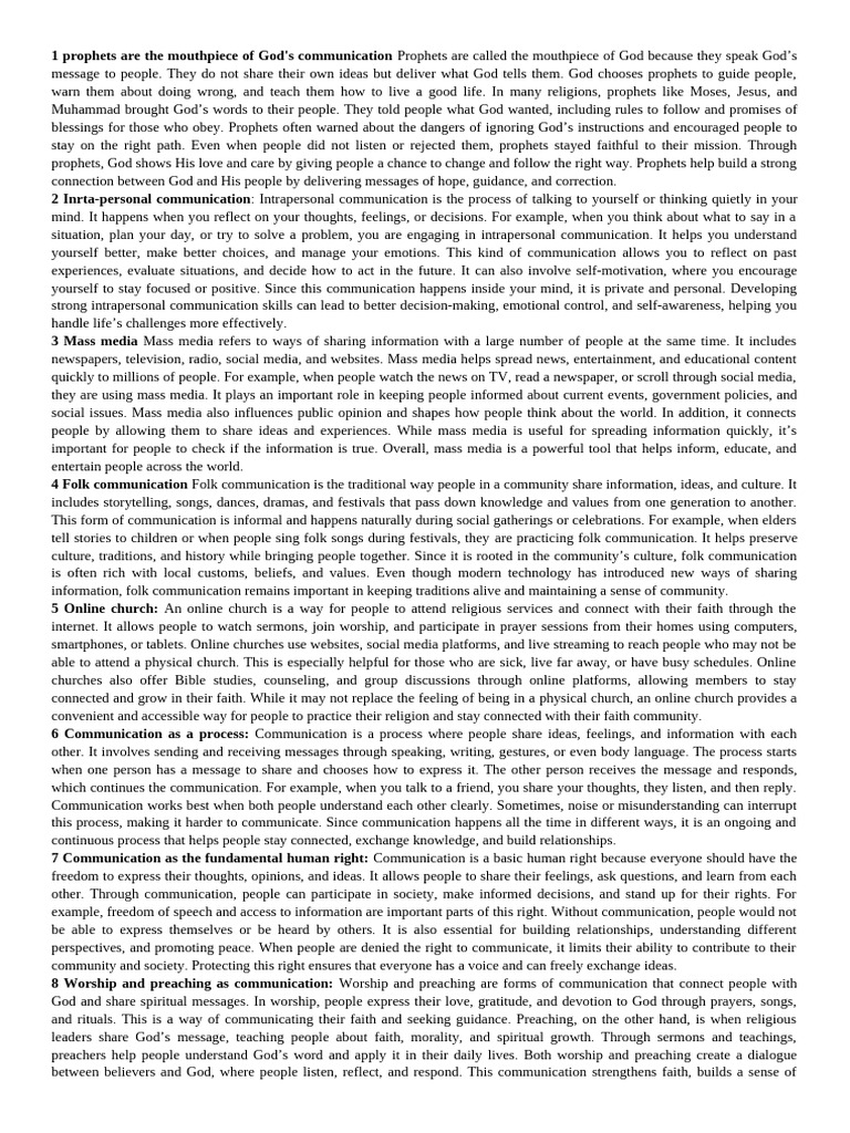 Living in The World Without Media | PDF | Communication | Nonverbal ...