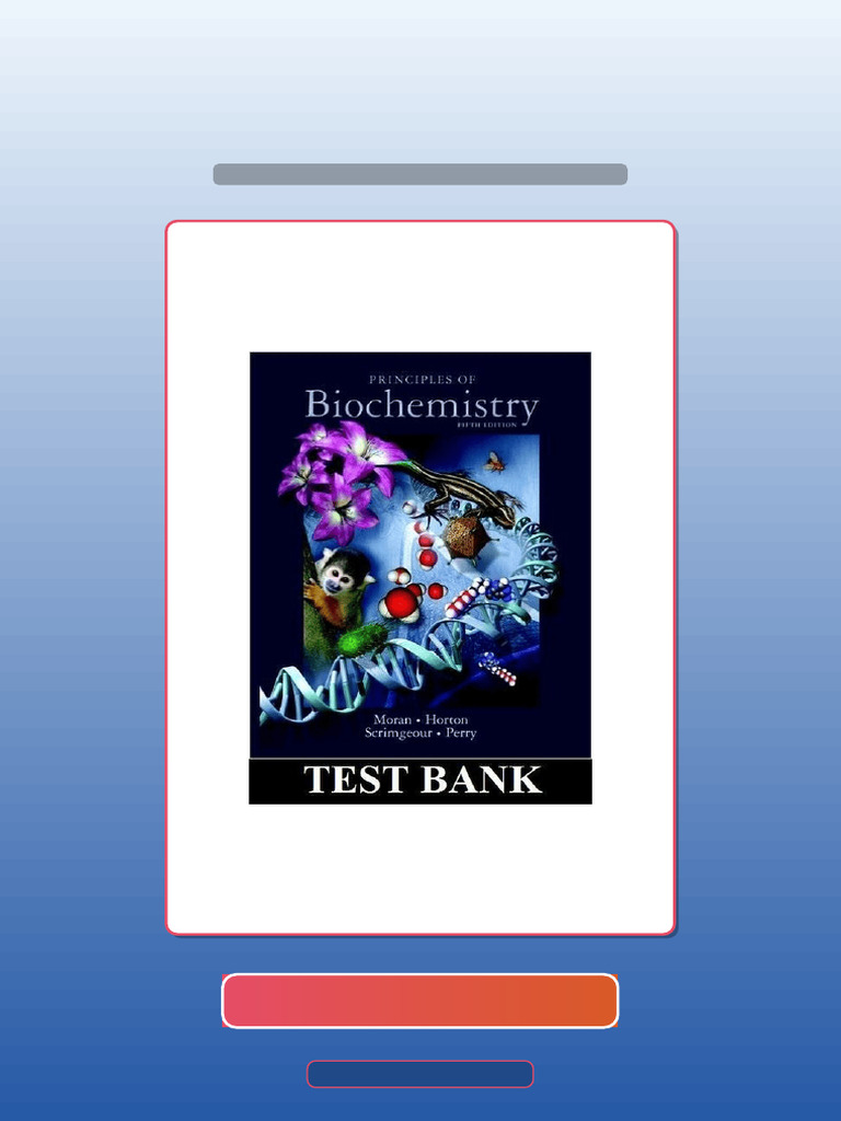 Authorized Principles of Biochemistry 5th Edition Ebook and TestBank ...