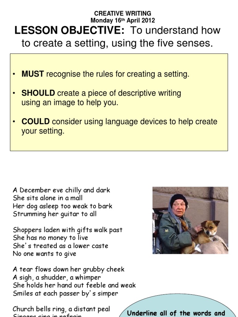 Create Vivid Settings Using 5 Senses | PDF
