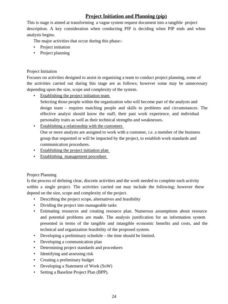 Project Initiation and Planning Guide | PDF | Business