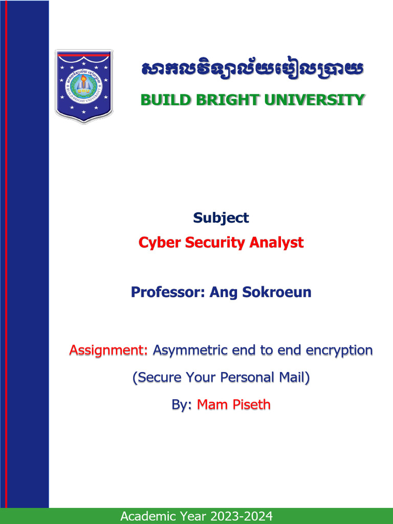 End To End Encryption Mailvelope-Mam Piseth | PDF | Key (Cryptography ...