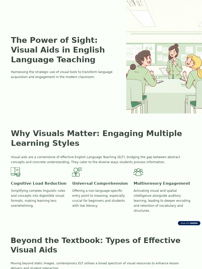 Visual Aids in English Teaching | PDF | Vocabulary | Language Acquisition