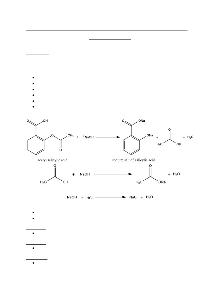 01 Experiment 01 Percentage Purity Determination of Known Sample of ...