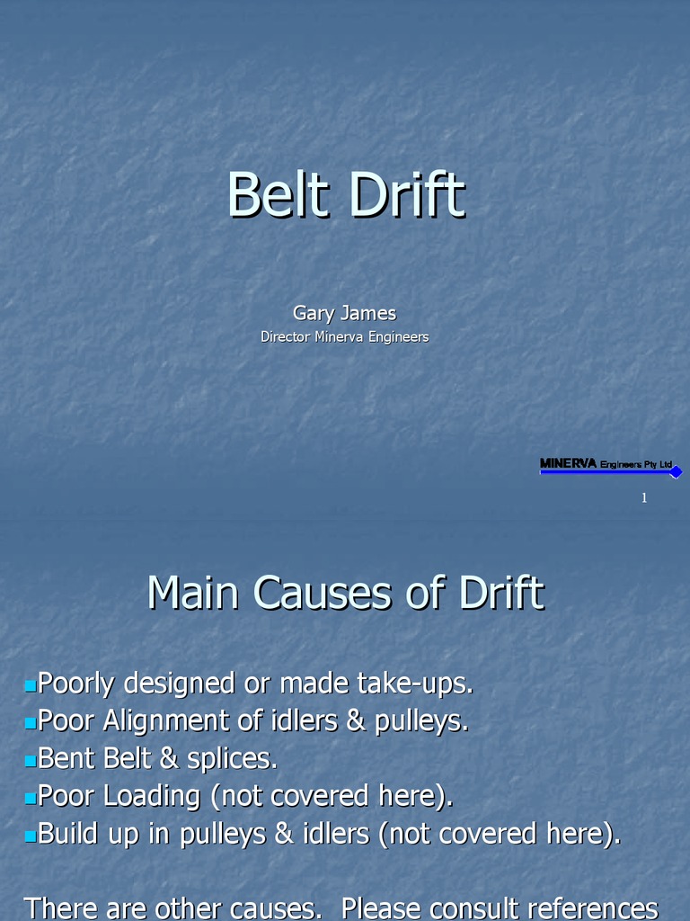 Belt Drift | PDF | Belt (Mechanical) | Mechanical Engineering