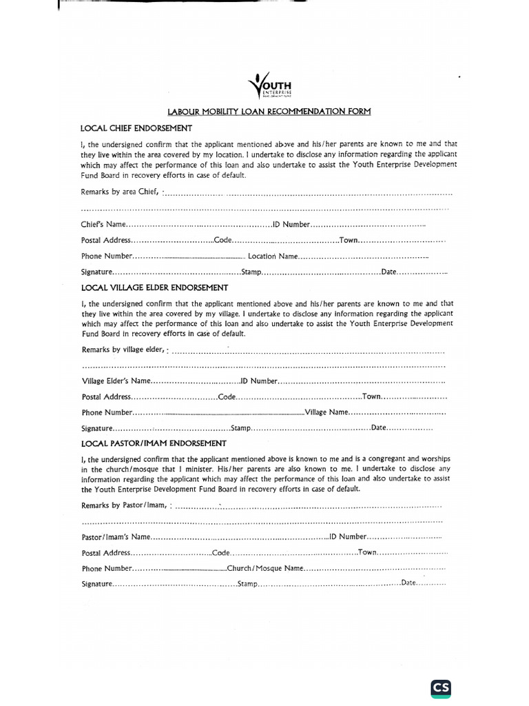 Endorsement Form | PDF