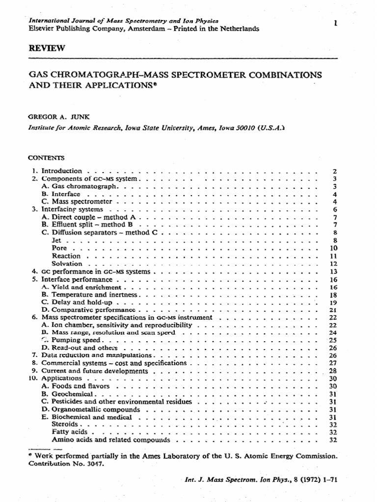 GC-MS Systems: Overview and Applications | PDF | Gas Chromatography ...