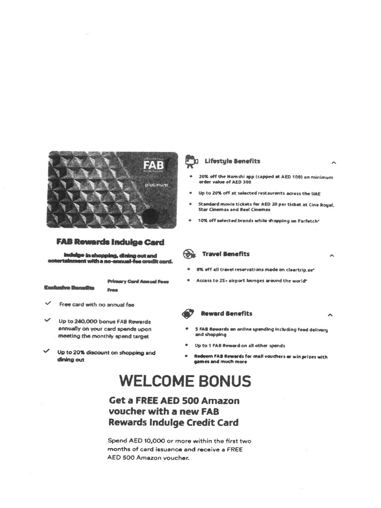Fab Rewards Indulge | PDF