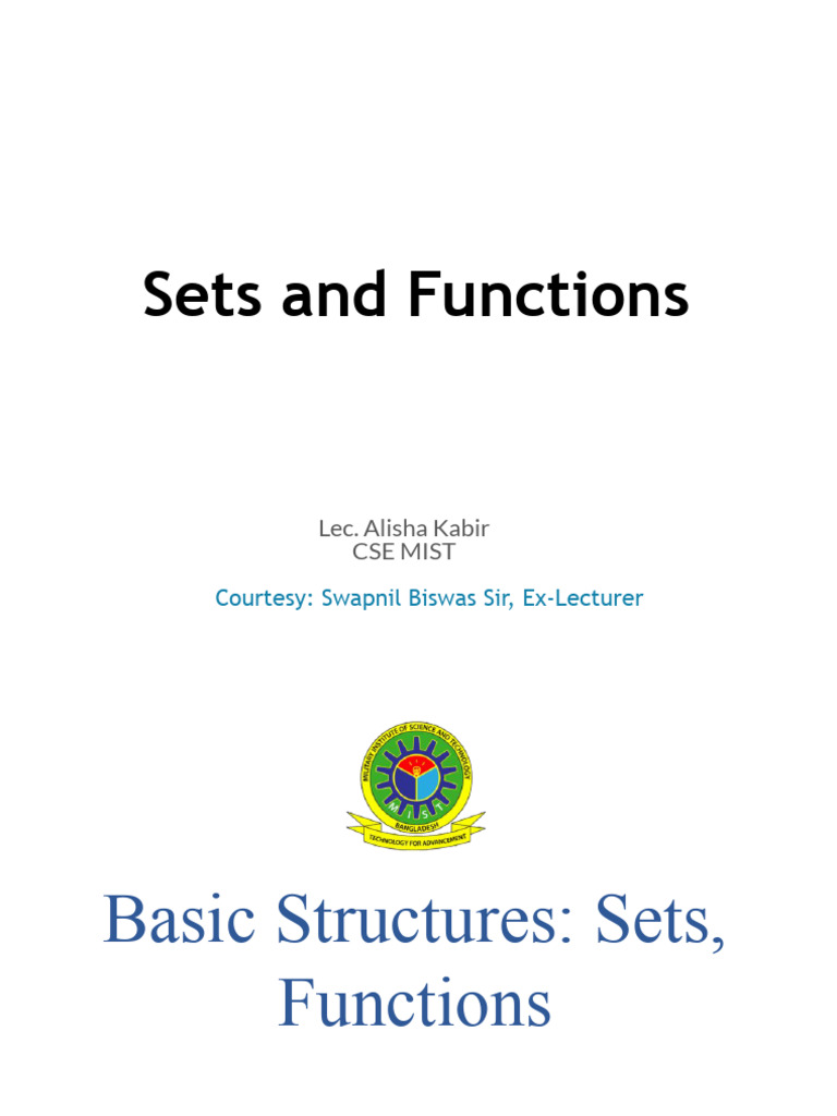 Set and Function2 | PDF | Mathematics | Mathematical Concepts