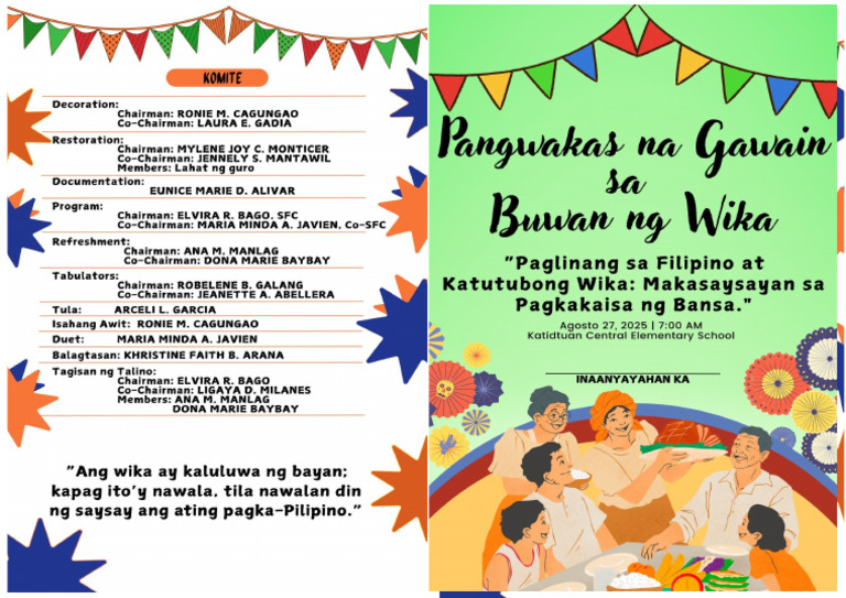 Buwan NG Wika Program | PDF