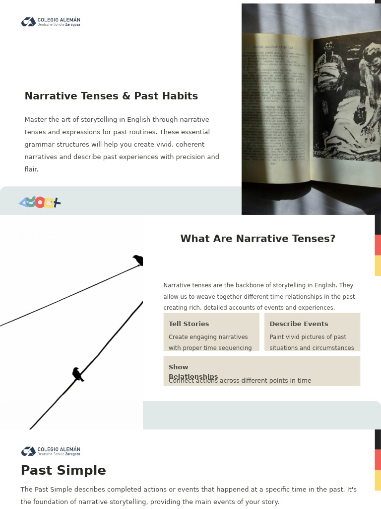 BACH - Narrative Tenses & Past Habits | PDF | Grammatical Tense | Narrative