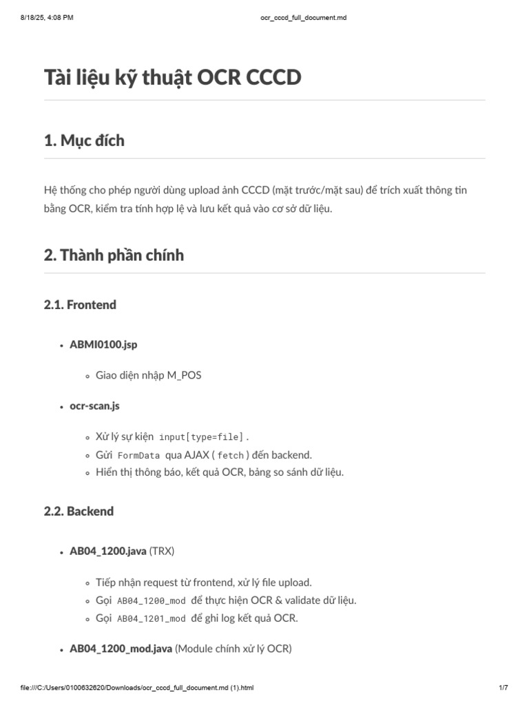 Ocr CCCD Document | PDF