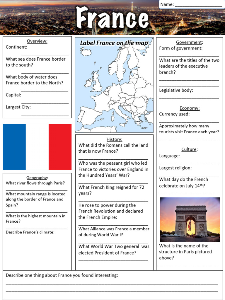 France: Geography, Culture, and History | PDF | France | Paris