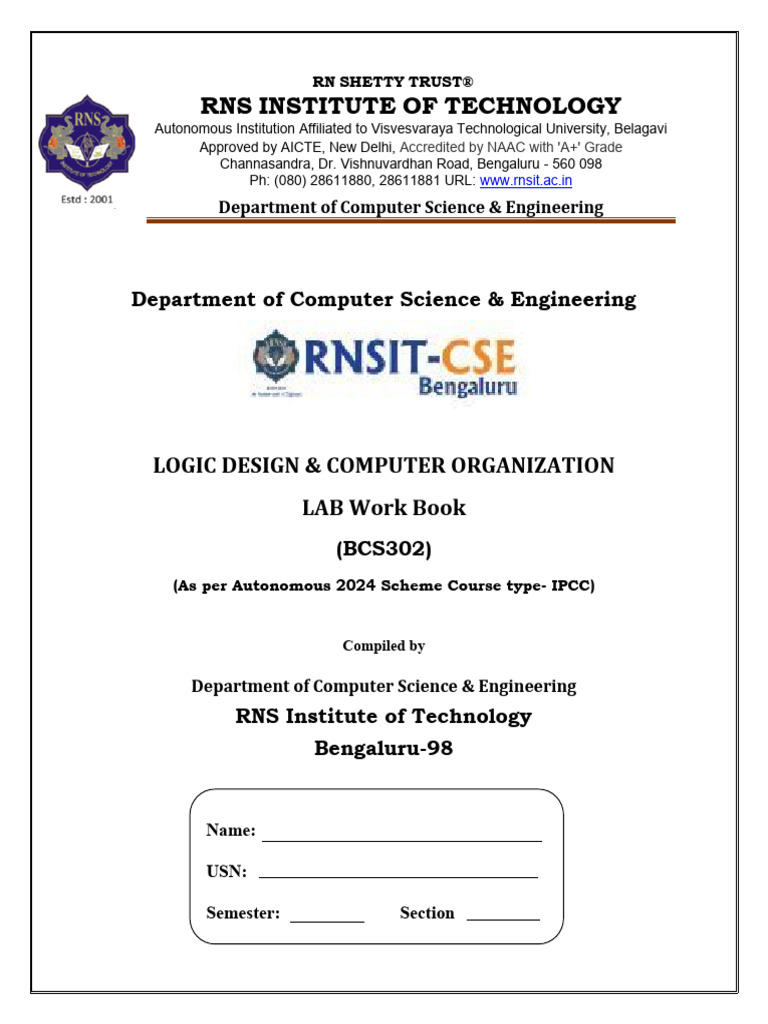 LDCO-Autonomous Lab Manual 17-9-2025 | PDF | Logic Gate | Hardware ...