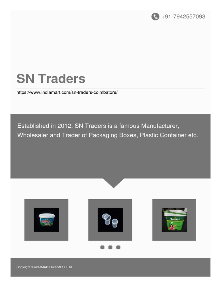 SN Traders | PDF | Foods