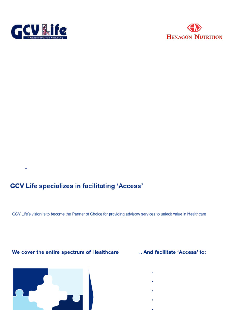 GCV Life: Healthcare Advisory Services | PDF | Brand | Mergers And ...